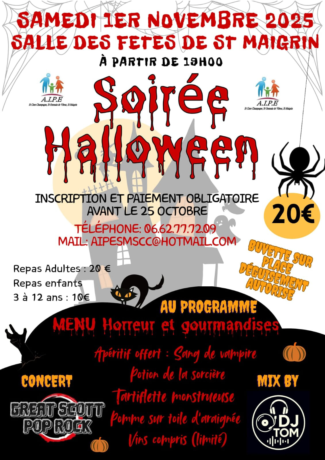 Soirée Halloween - Saint-Maigrin